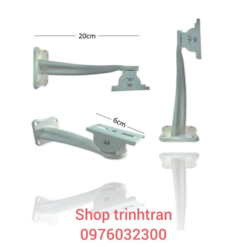 Fixed outdoor camera mount, 20Cm long - joints can rotate 360 degrees ...