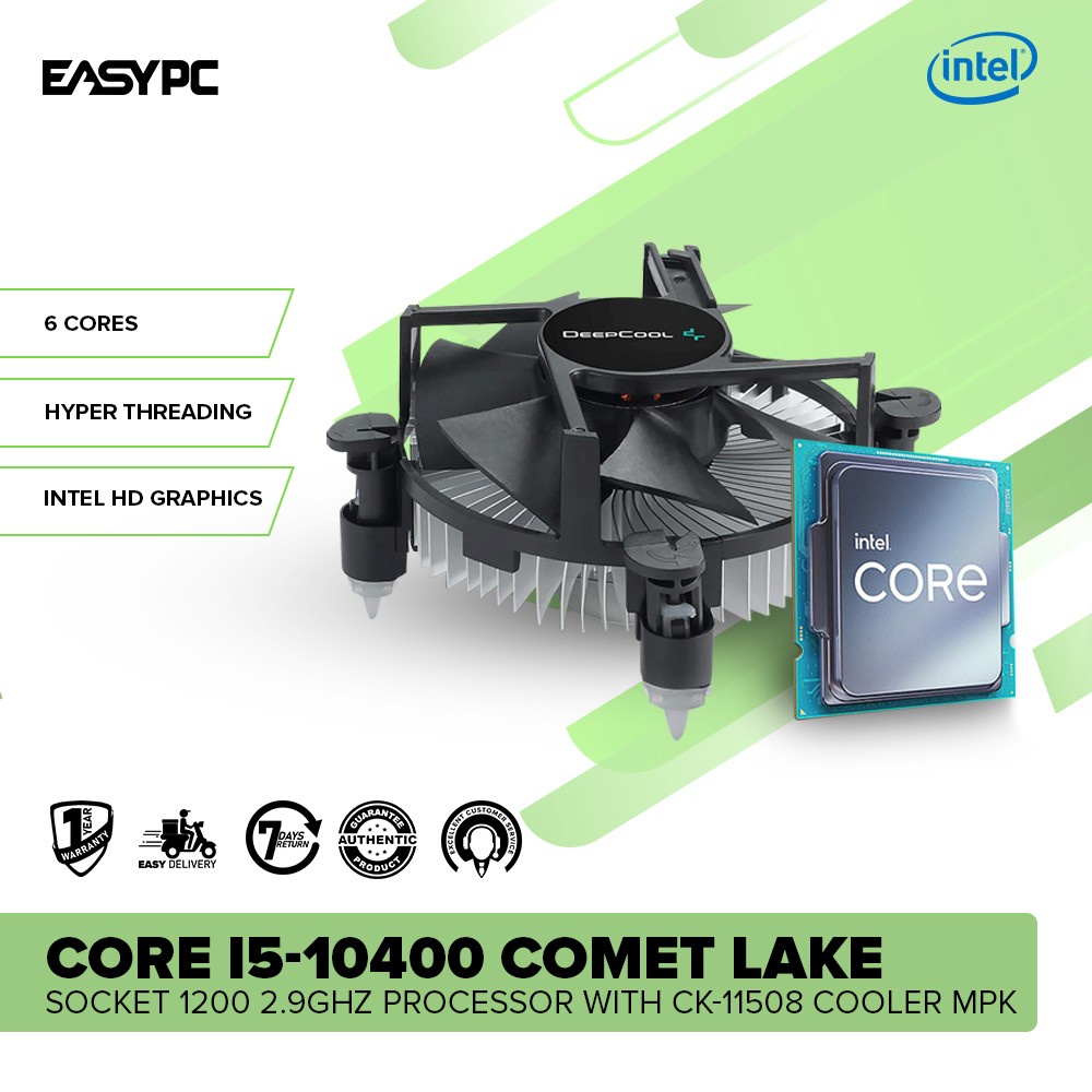 Intel Core I5-10400 Comet Lake Socket 1200 2.9GHz Processor with CK ...
