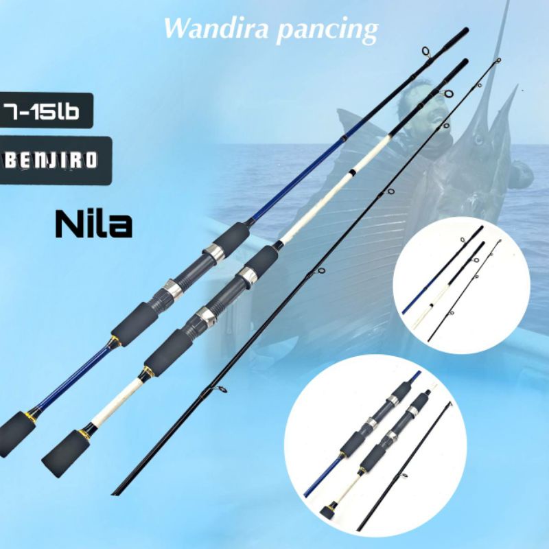 Benjiro Tilapia medium Rod solid fiber Material 165 180 198 cm | Shopee ...