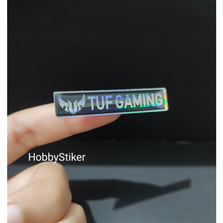 Embossed Tuf gaming emblem sticker for pc notebook laptop bezel ...