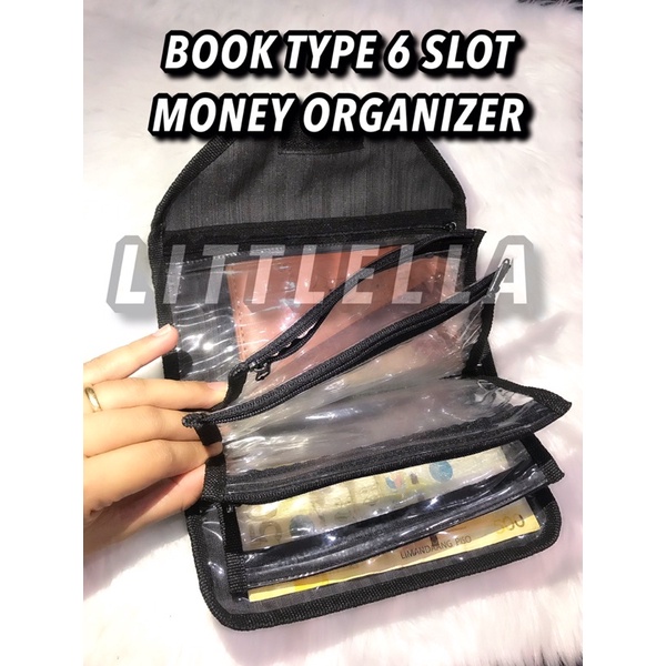 6 SLOT Money Organizer booktype design | Shopee Philippines