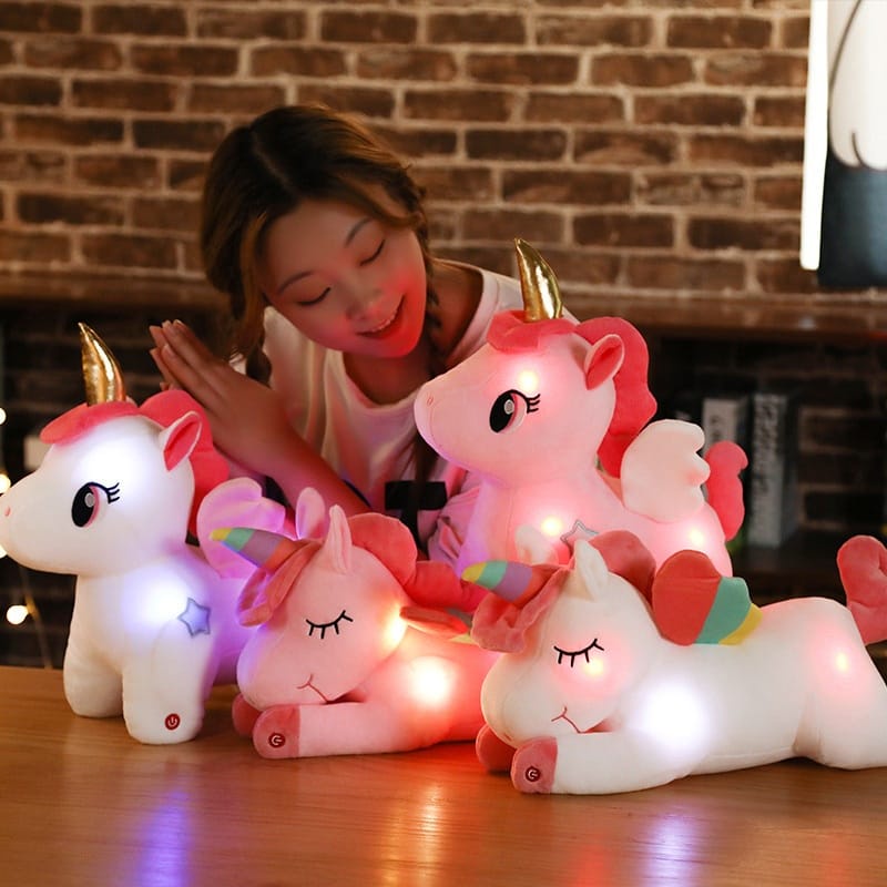 Unicorn Littlle Pony Tengkurep Doll With LED Light/Pony Doll Toy ...