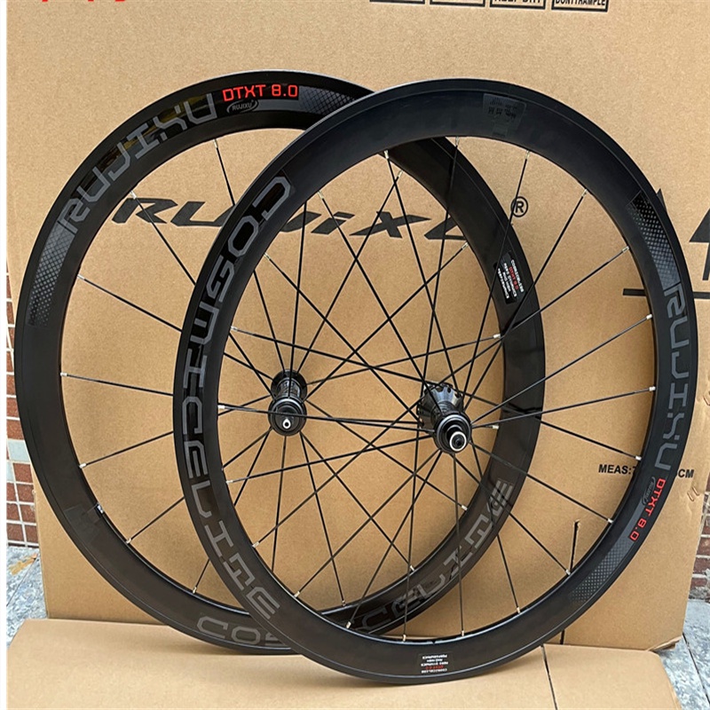 700C RUJIXU 50mm depth Bike wheelset Road Bicycle wheelset 4 Sealed ...