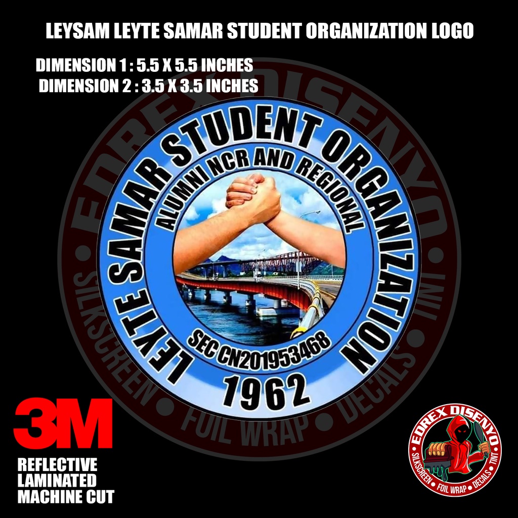 LEYSAM LOGO REFLECTORIZED | Shopee Philippines