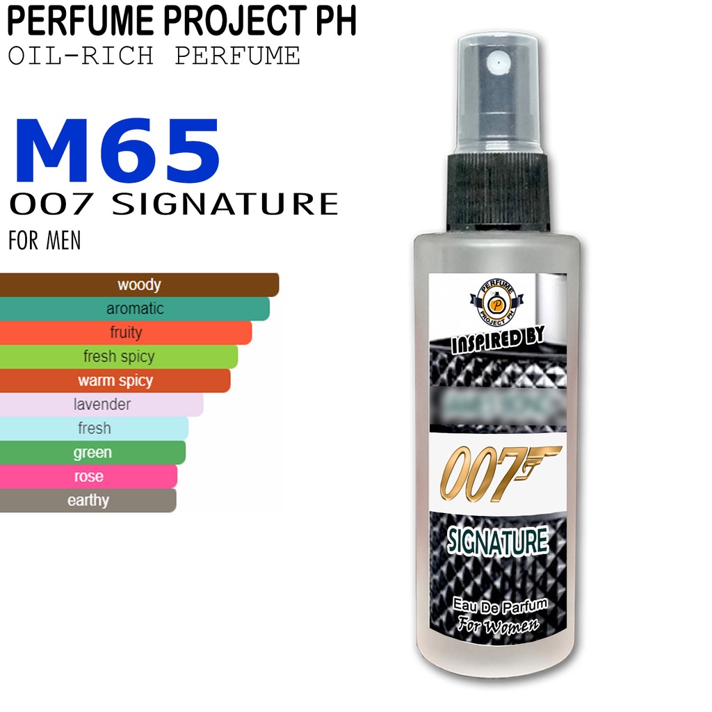 PERFUME PROJECT M65 Inspired by James Signature 007 Oil Based Perfume ...