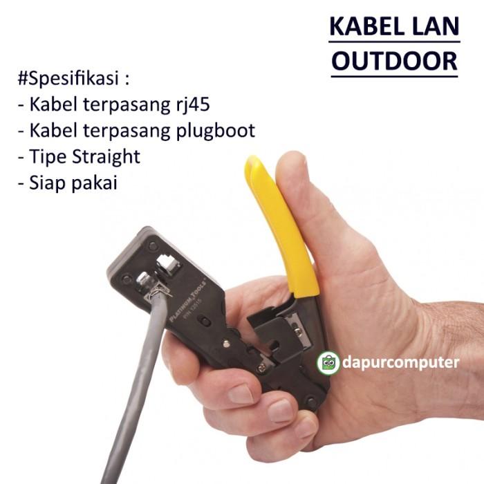 Lan Cable UTP CAT 5e OUTDOOR 30 Meters Installed RJ45 PLUGBOOT | Shopee ...