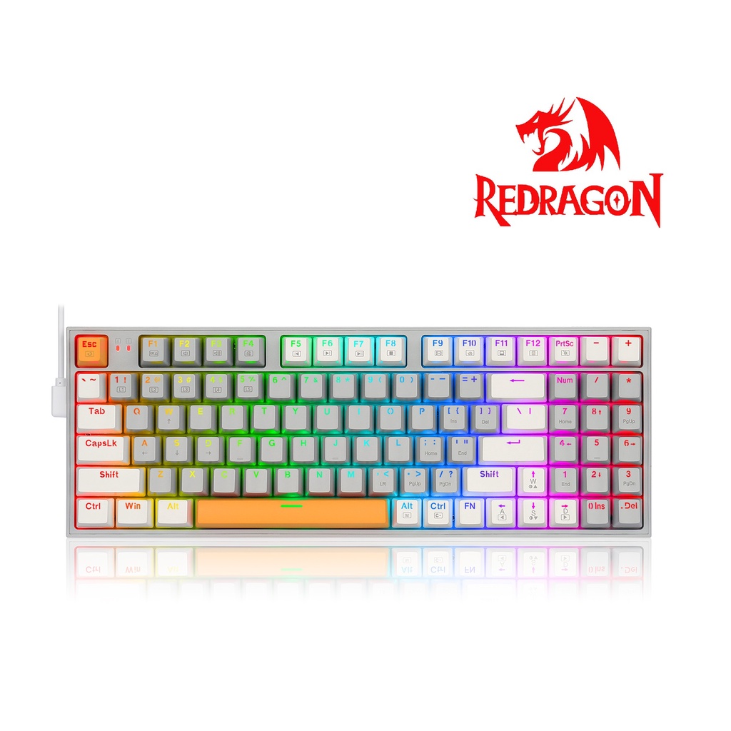 Redragon Wired K636 WGO/GWO RGB KITAVA 94 Keys Gaming Keyboard Red Switch | Shopee Philippines
