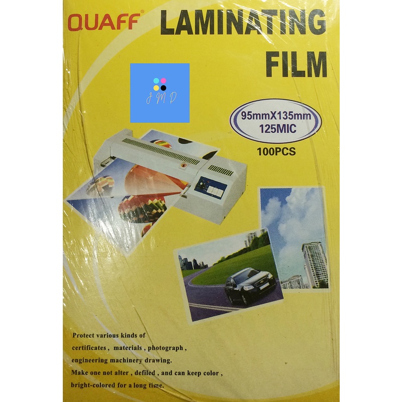 QUAFF Laminating Film 4R 5R 3R size 100pcs per pack 125 microns / 250 ...