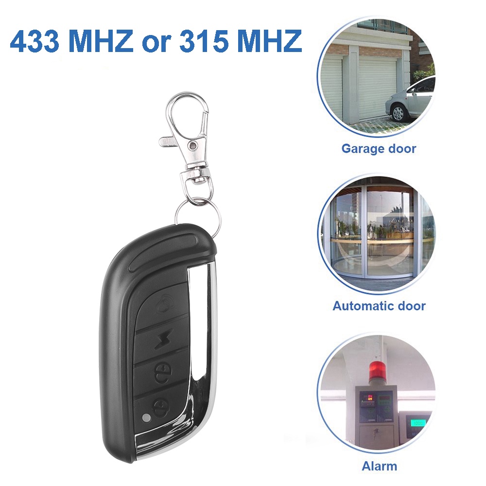 433 MHZ 315MHz Duplicate 4-button Remote Control for Barrier Door Electric Gate Garage Electric ...