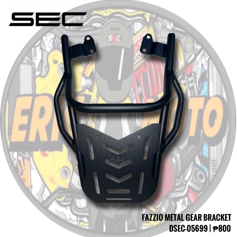 sec metal gear yamaha fazzio universal top box bracket | Shopee Philippines