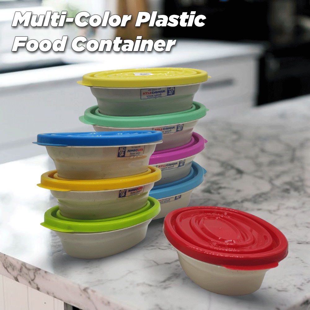 Cozyhome Multi- Color Oval Refrigerator Tupperware Kitchen Container ...