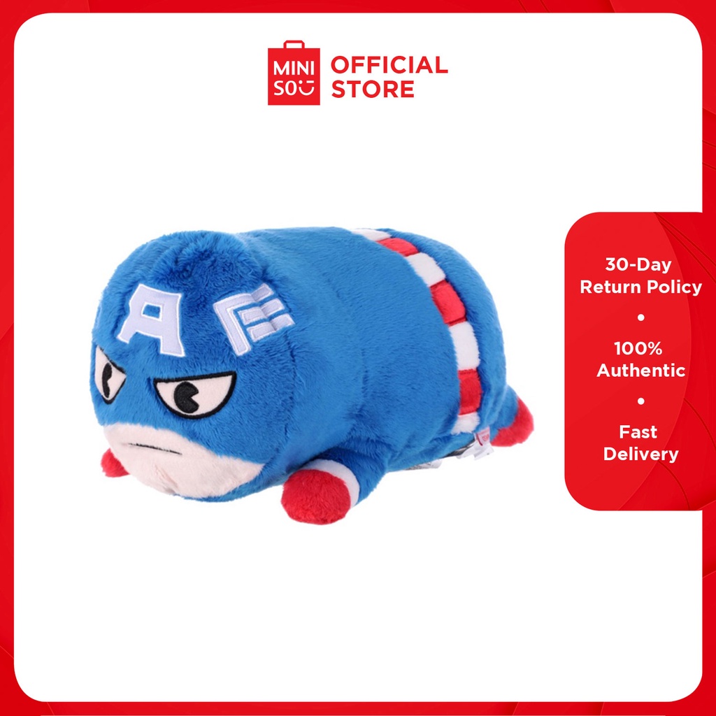 Miniso Marvel Plush Captain America Stuff Toy For Kids Gift | Shopee ...
