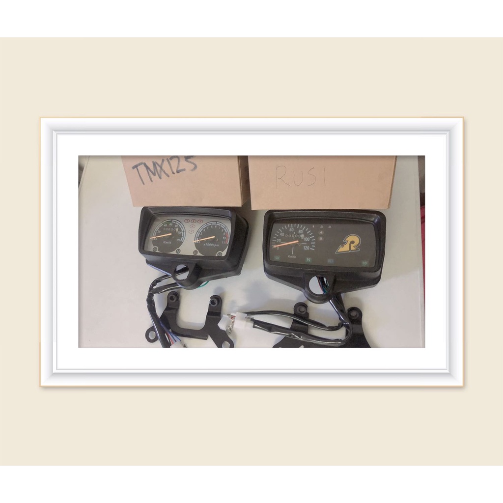 SPEEDOMETER GAUGE TMX 125 RUSI WITH BRACKET MOTORCYCLE | Shopee Philippines