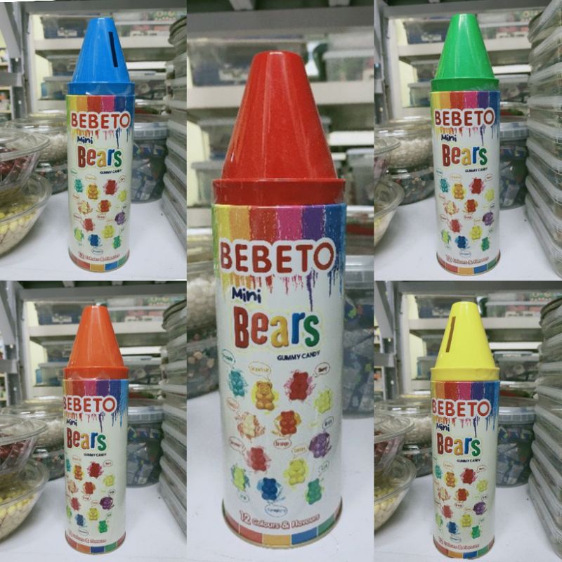 BEBETO Mini Gummy Bears 12 colors and 12 flavors -RANDOM | Shopee ...