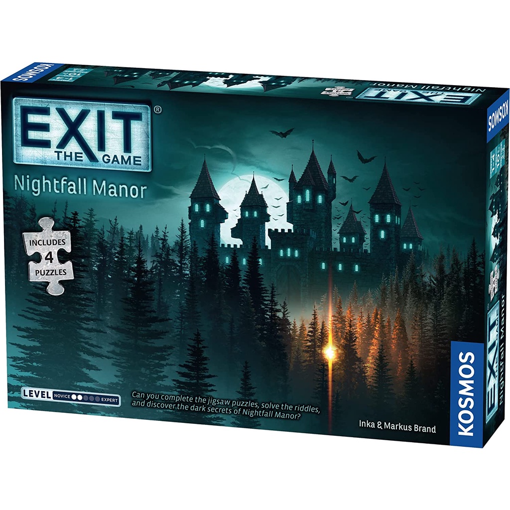 Exit The Game Nightfall Manor (includes 4 puzzles) 2022 escape room ...
