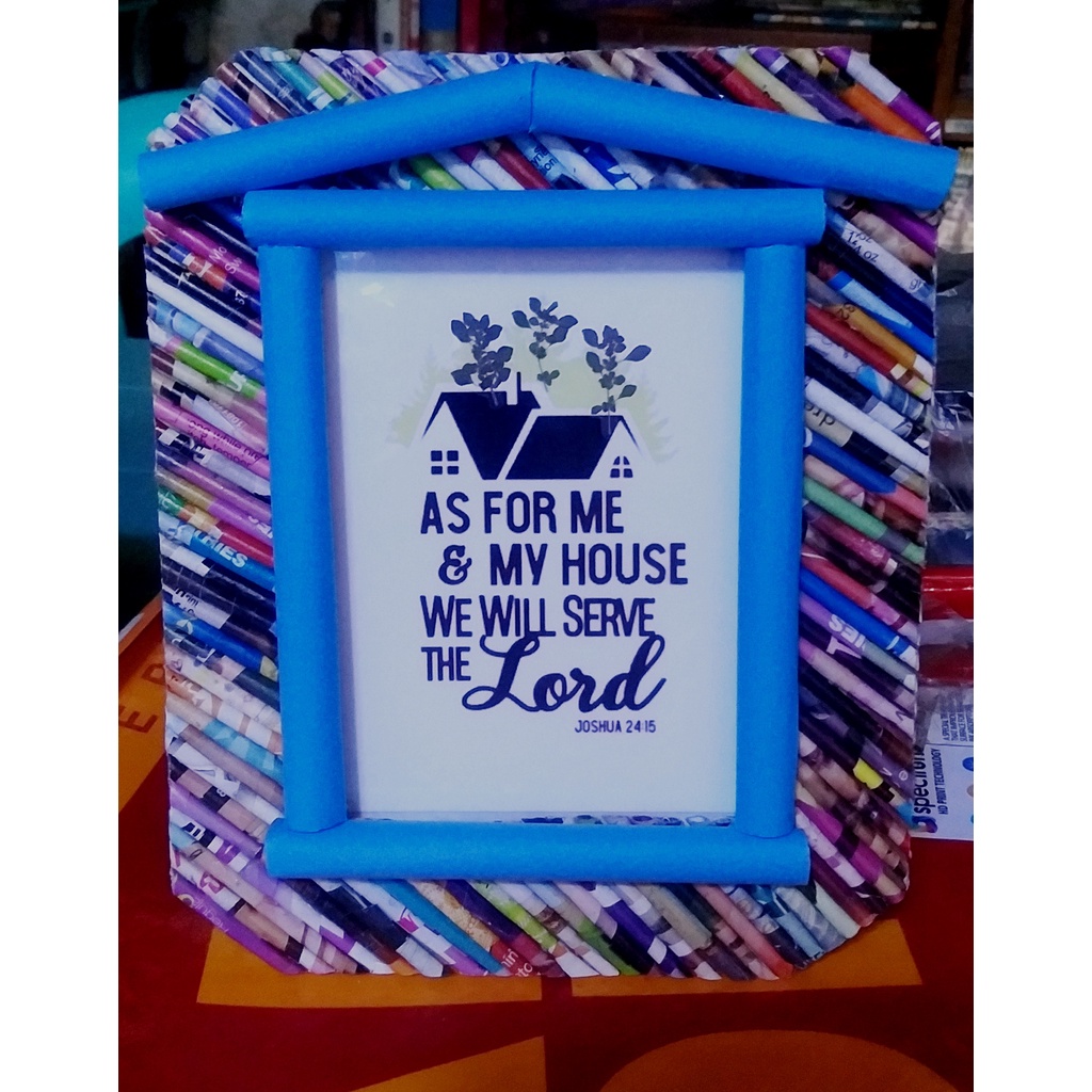 3R SIZE PICTURE FRAME ORIGINAL HOUSE DESIGN WITH BIBLE VERSE | Shopee ...