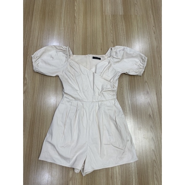 Jumpsuits Short Cream Color Brand ASM anna | Shopee Philippines