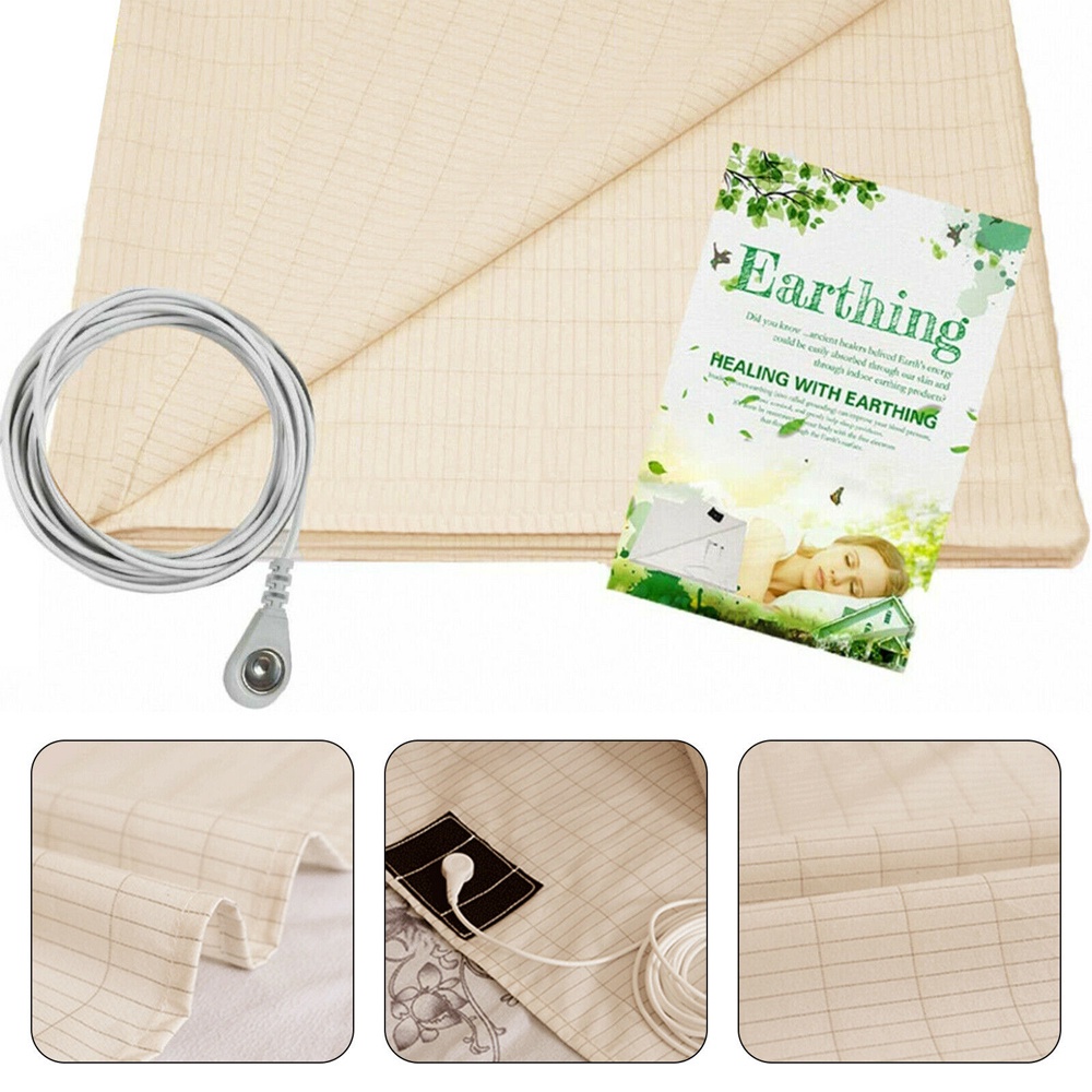 1 Pc High Quality Bed Earthing Grounding Sheet Mat & Conductive Copper ...