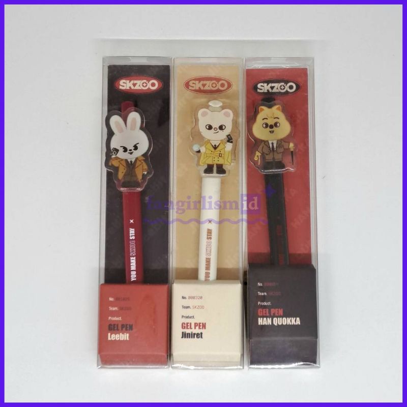 [OFFICIAL] Stray Kids SKZ-X SKZOO Goods Gel Pen Leebit Jiniret Han ...