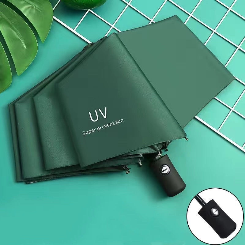 Vinyl UV Sunscreen Eight Bone Umbrella Protection Sunshade Fully ...