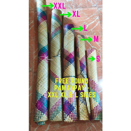 Native Banig Sleeping Mat (Karagumoy) from Bicol XXL, XL, L, M, S, Baby ...