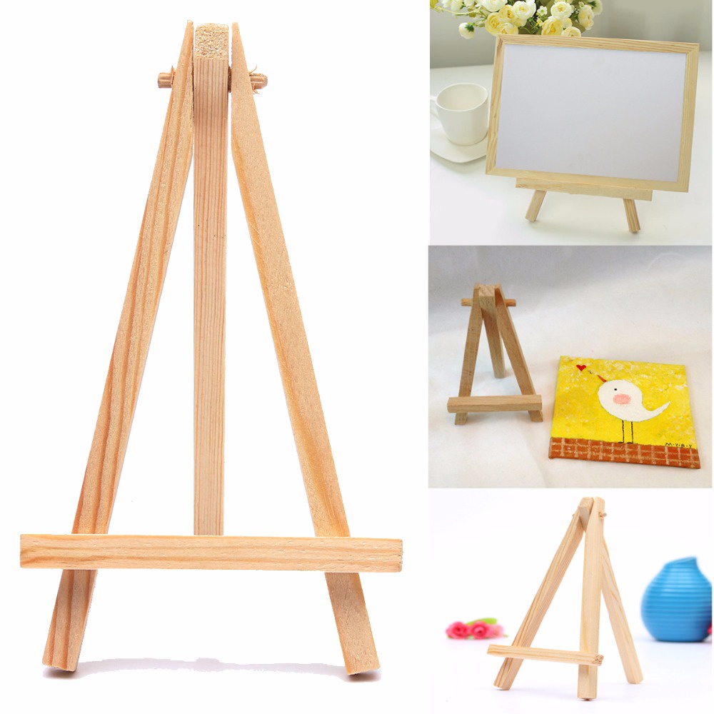 Oumi Mini Wooden Easel Adjustable Artist Triangle Cards Display Stand ...