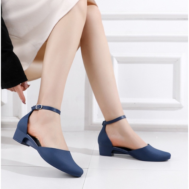 Spacekey Ladies Rubber 1.5cm Low Heels Sandals Light Comfort Wear ...