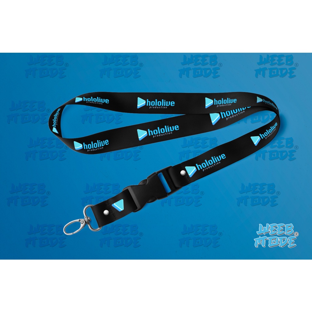 Hololive Lanyard A chan Yujin A Cosplay Props Weeb Mode Black / Blue ...