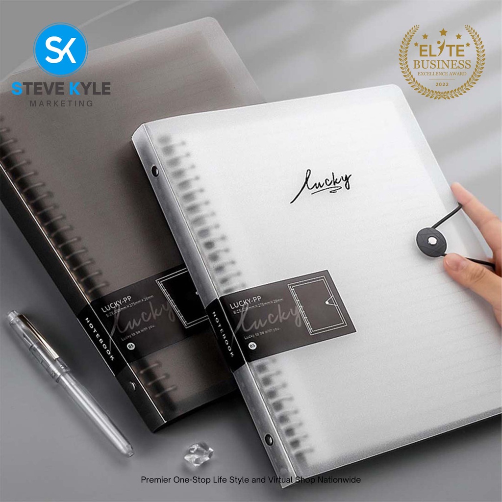 Plastic Shell Matte Refillable Binder Journal Diary Writing Pads ...