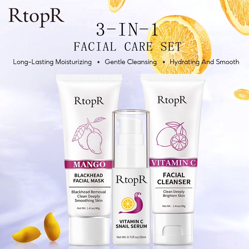 RtopR Mango 3 In 1 Blackhead Remover Acne Treatment Skincare Set ...