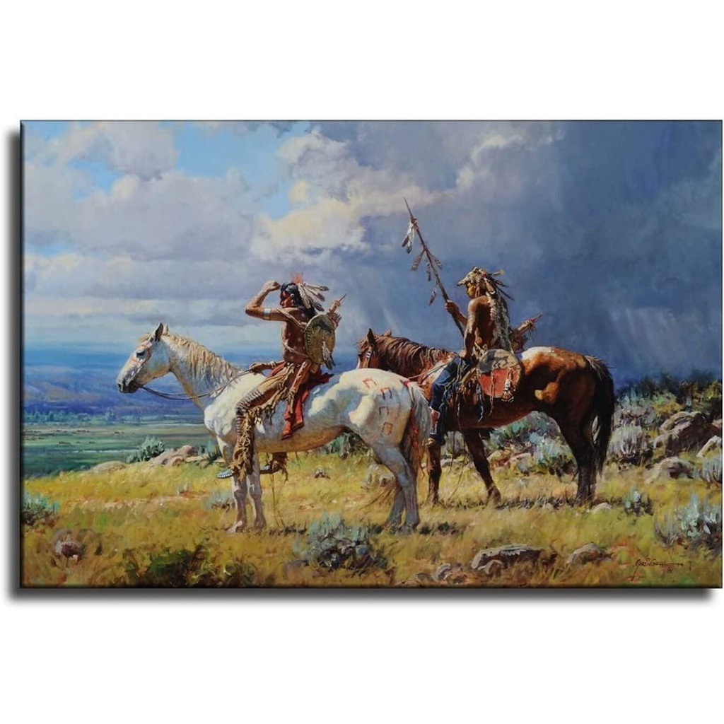 Award Winning Western & Native American Indian Canvas Art Poster and ...