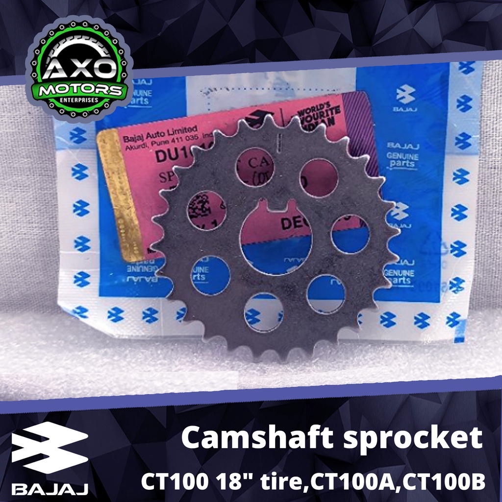 Sprocket Camshaft CT100 18"Tire CT100A,CT100B(28T)Genuine | Shopee ...