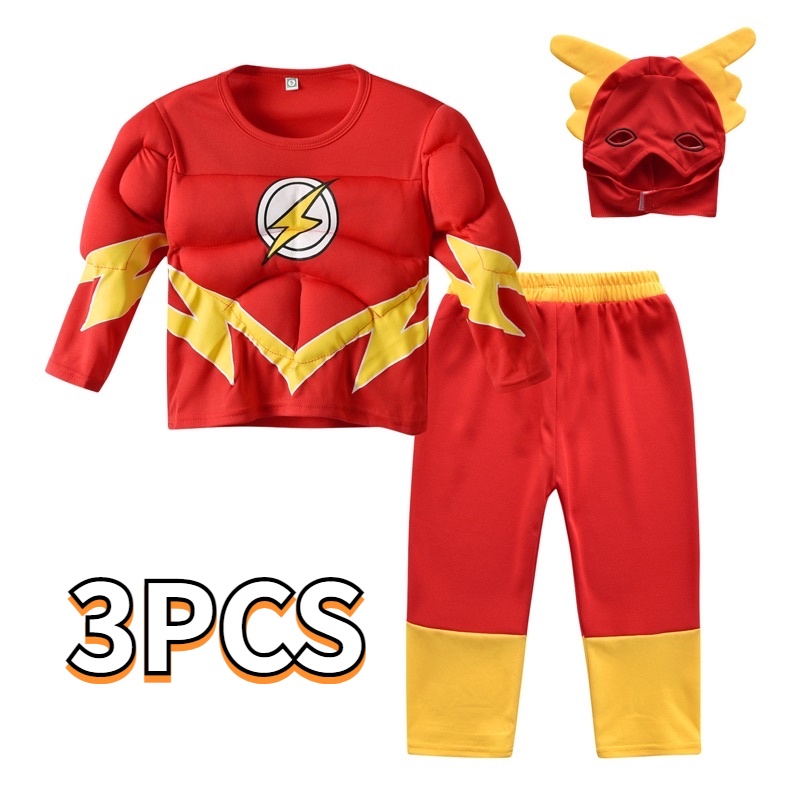 Flash muscle costume for kids 1-8yrs | Shopee Philippines