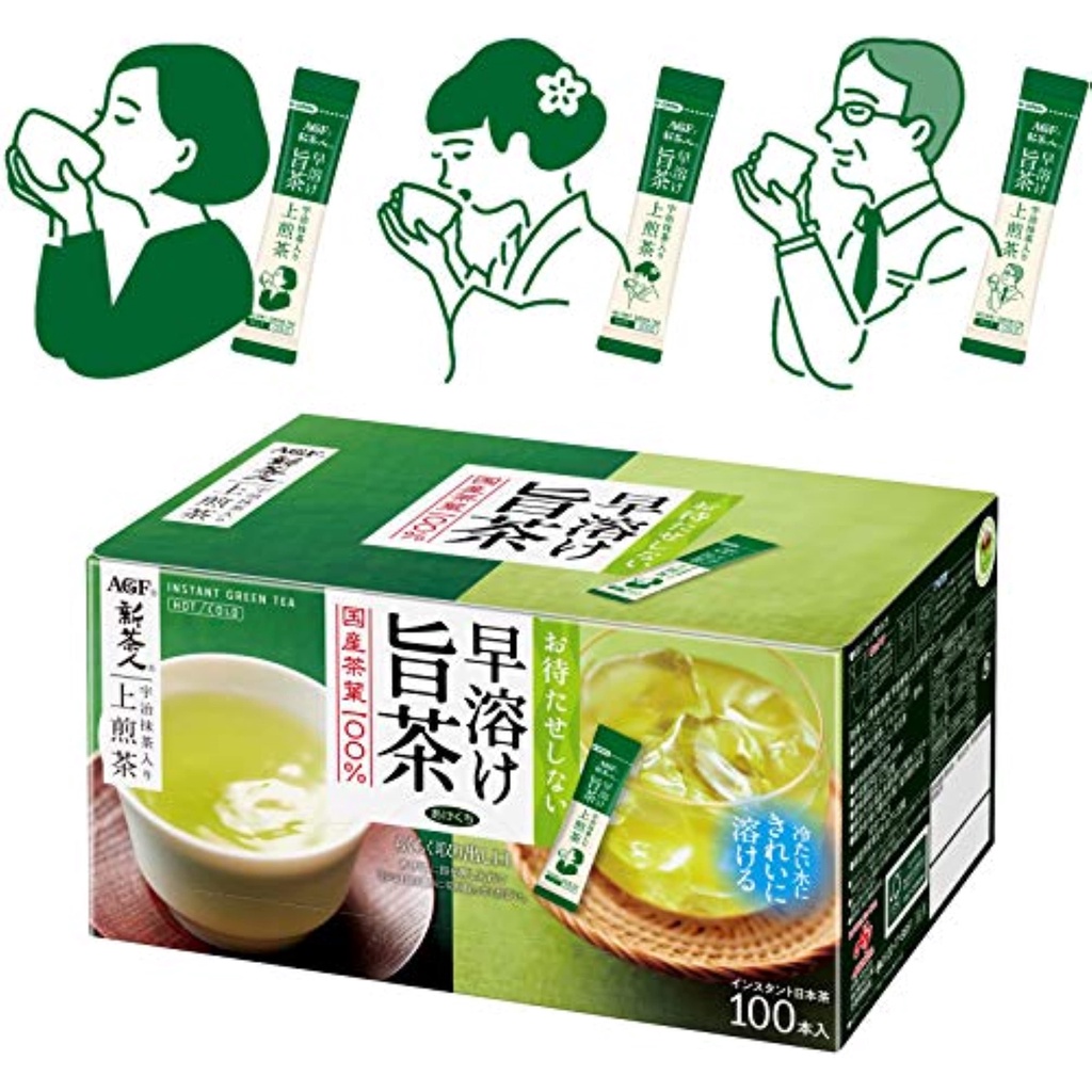 AGF New Tea Human Early melting Tea Uji Matcha 100 Sencha Stick 100 ...