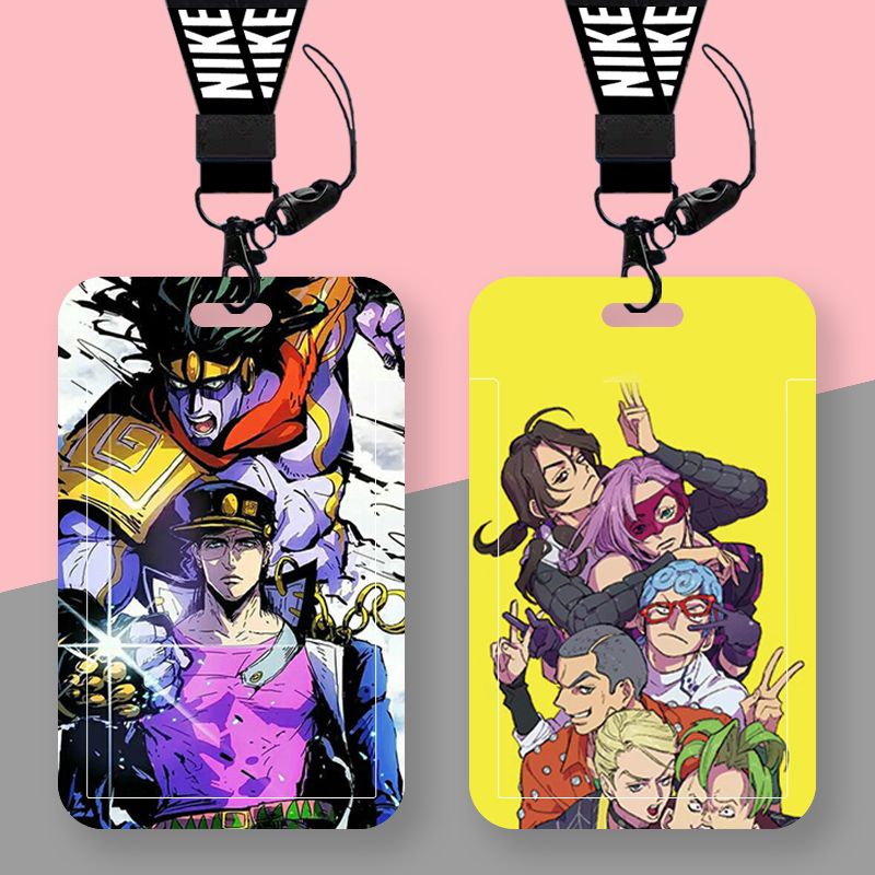 JOJOs Bizarre Adventure Student School ID Card Employee ID Card Holder ...