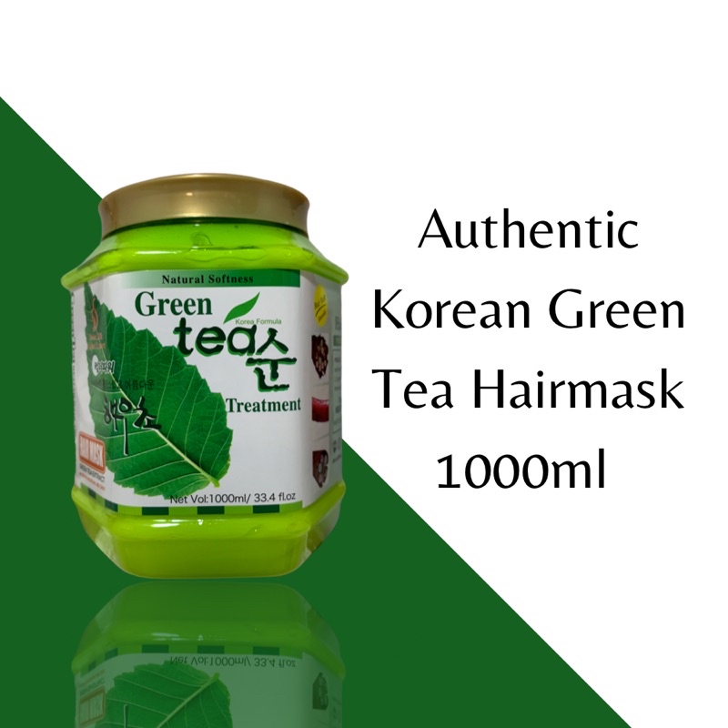 Korean Green Tea Hair Mask 1000ml | Shopee Philippines