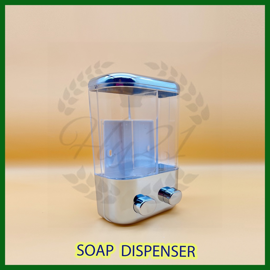 Ivolee Double chambers Liquid Soap Dispenser Wall Mount, 1000ml ...