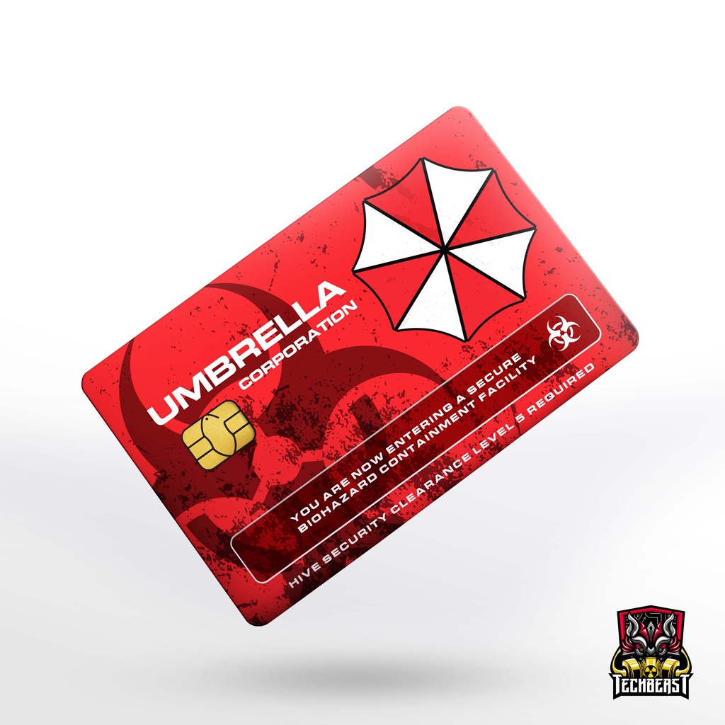 3M Umbrella Corp ATM Debit Credit Beep Card Skin Vinyl Sticker ...