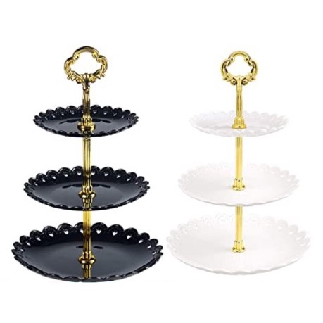 3 tier fruit plate, multi-layer cake stand, Candy Buffet Fruit Holder ...