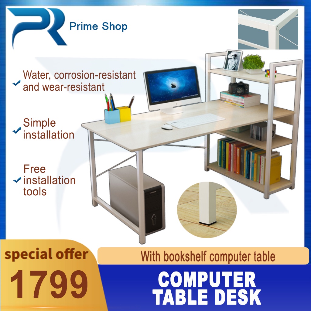 Steel Wood Table Computer Desk Furniture computer desk for student with ...