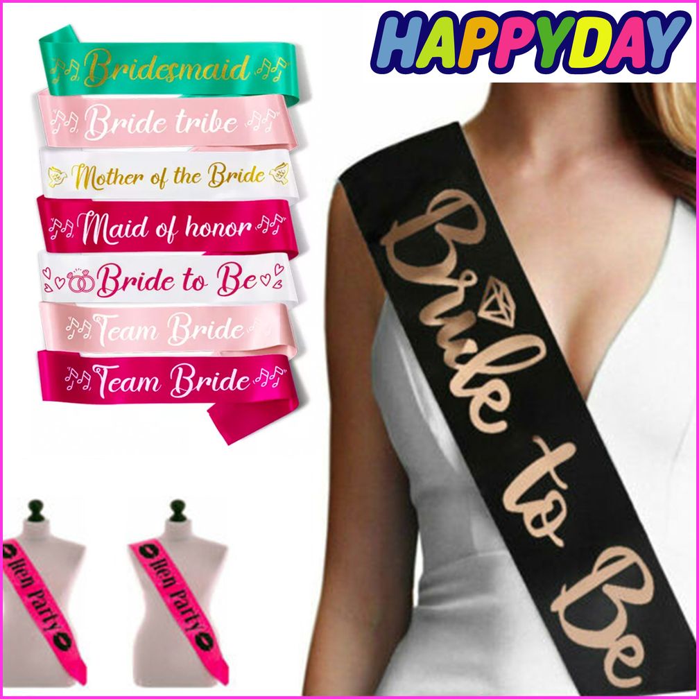 Sash for the Bride Team Bride Bridesmaid 443xx 1218xx | Shopee Philippines