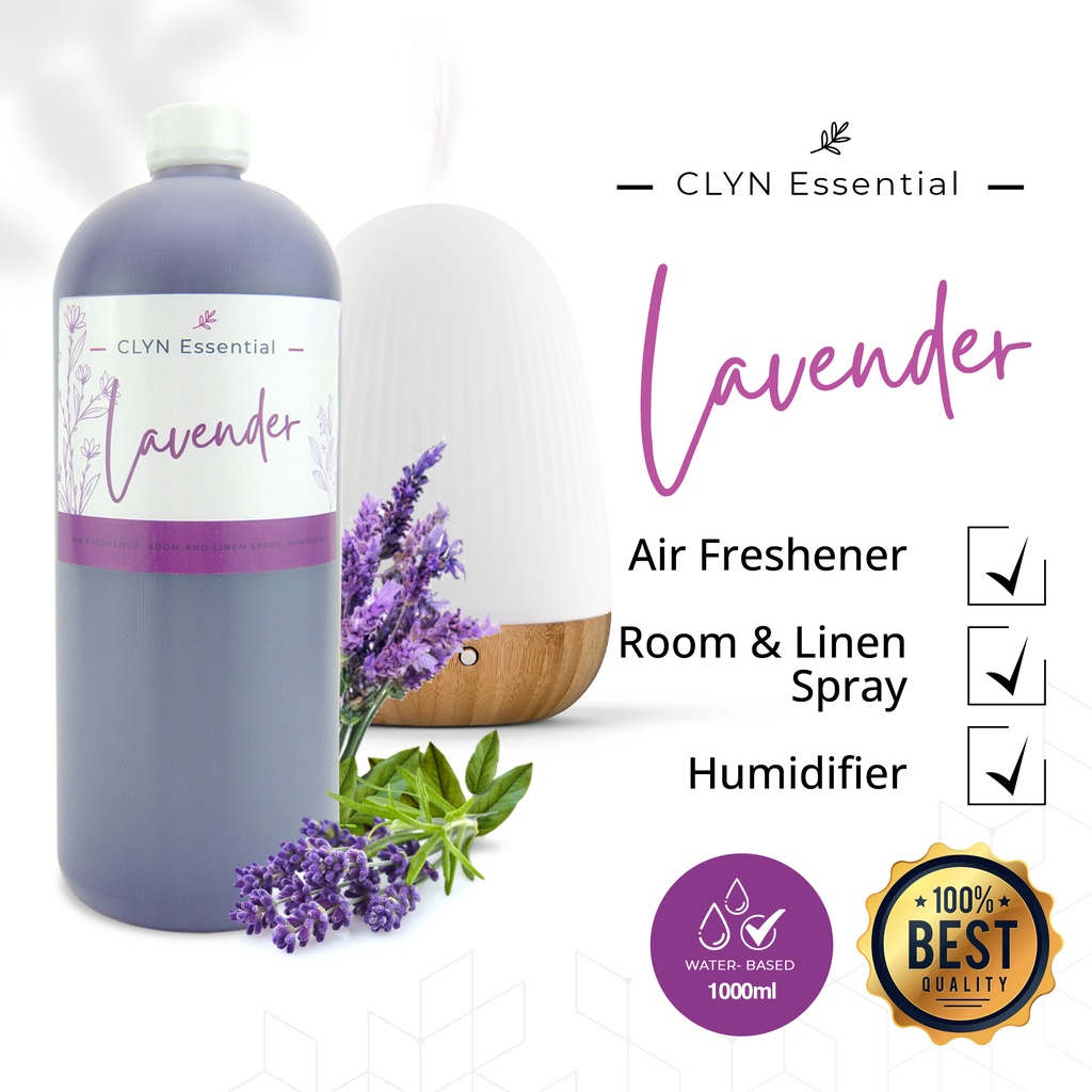 CLYN Essential Lavender Humidifier/Diffuser Scent, Water-Based Linen ...