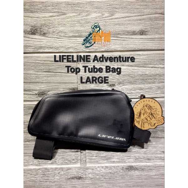 LifeLine Adventure Top Tube Bag MTB Black Large | Shopee Philippines