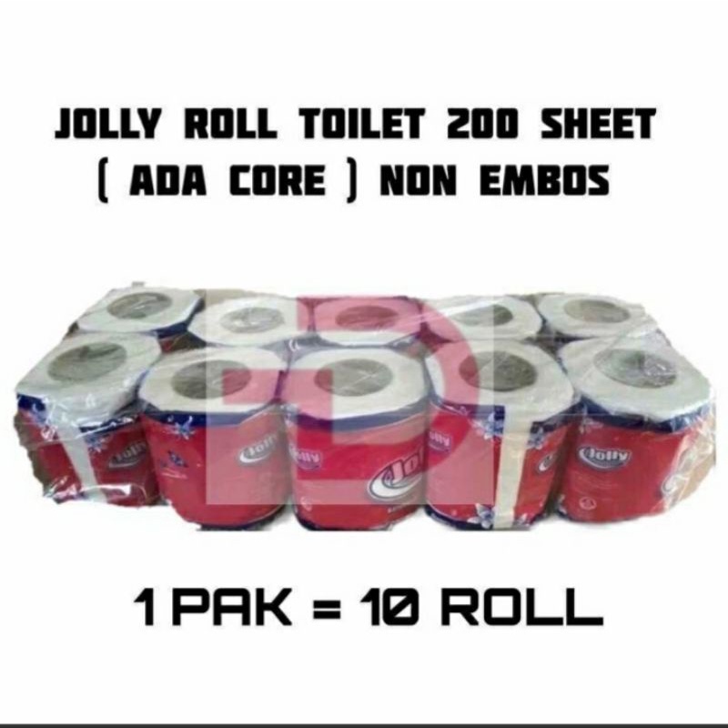 Jolly toilet Tissue roll Contains 10 Rolls, Smooth And Soft Directly ...