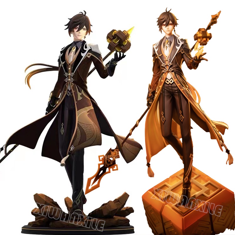 28cm Genshin Impact Zhongli Anime Figure Genshin Impact Klee Action ...