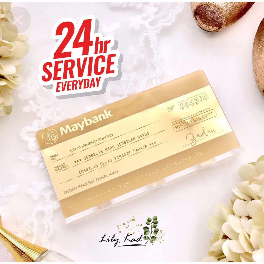MOCKUP CHEQUE / CHEQUE HANTARAN / AKAD NIKAH / MOCKUP CHEQUE BOX BALDU ...
