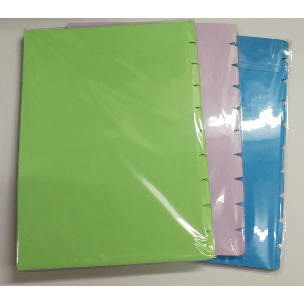 10 TABS SINGLE COLOUR PAPER INDEX DIVIDER | Shopee Philippines