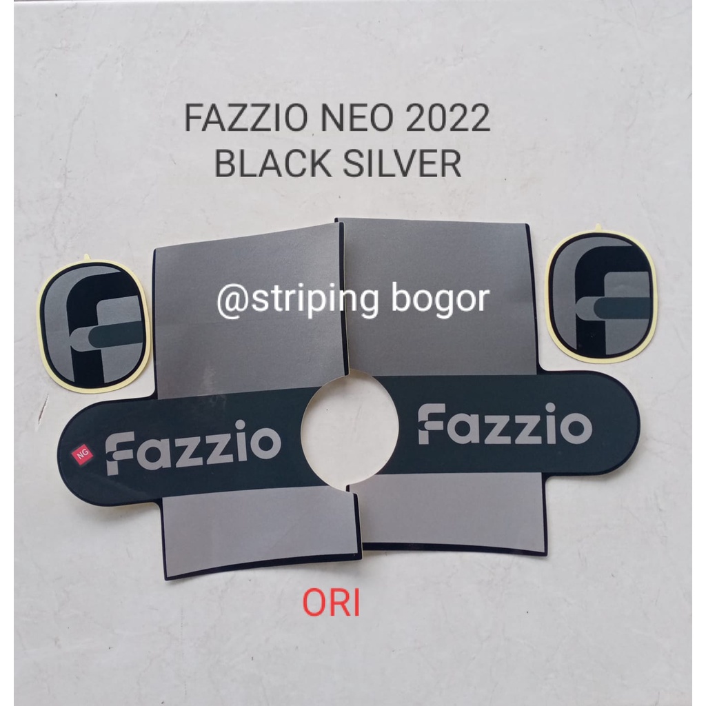 Yamaha Fazzio Neo 2022 Motorcycle Sticker Striping Black Silver ORI ...
