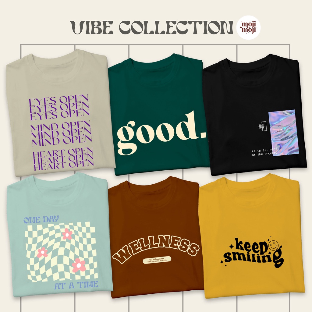 VIBE SHIRTS - Aesthetic Statement Shirt Motivation Minimalist | Shopee ...