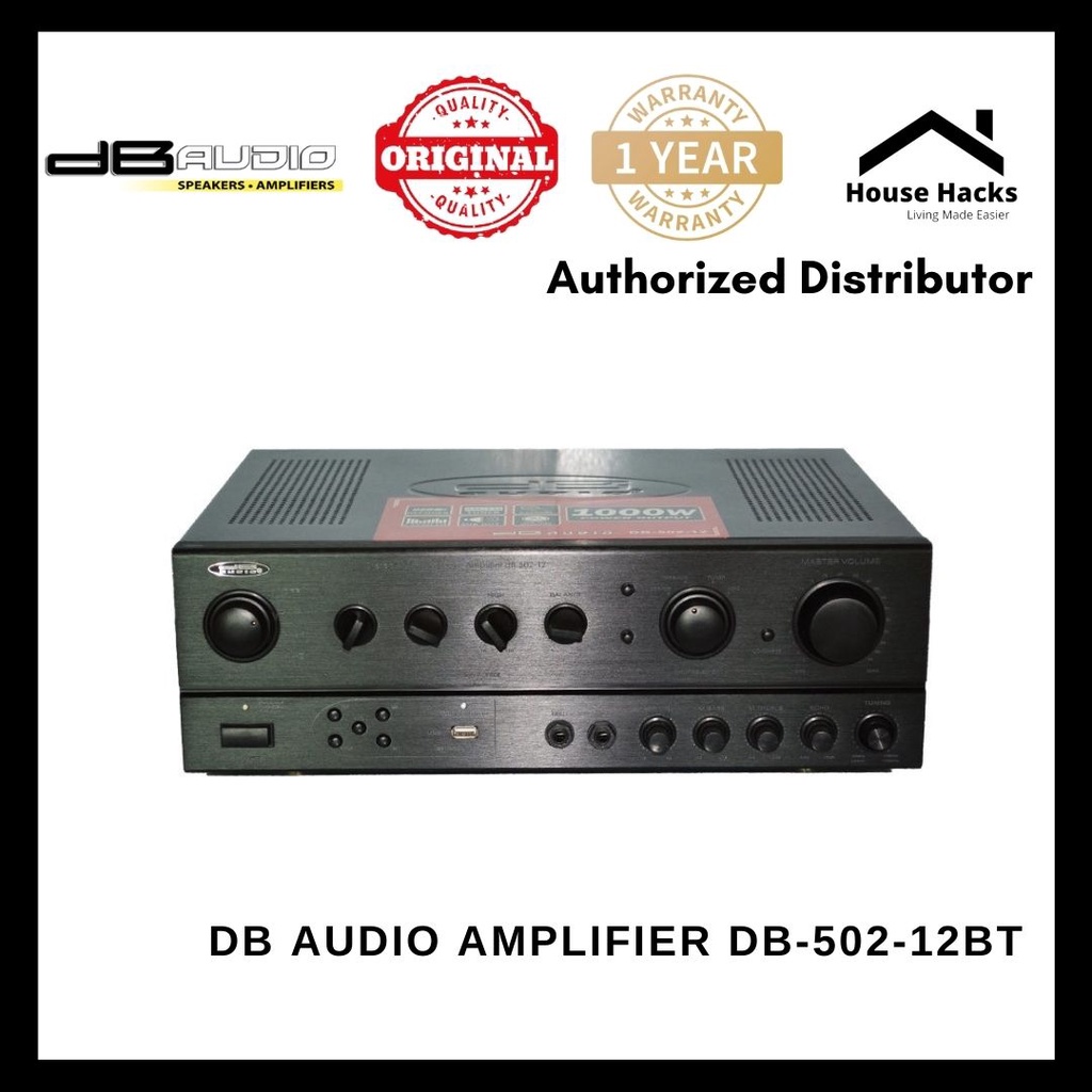 DB Audio Amplifier DB-502-12BT (House Hacks) | Shopee Philippines